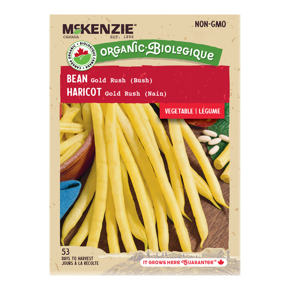 Buy Organic Gold Rush Bean Vegetable Seed Online | McKenzie Seeds