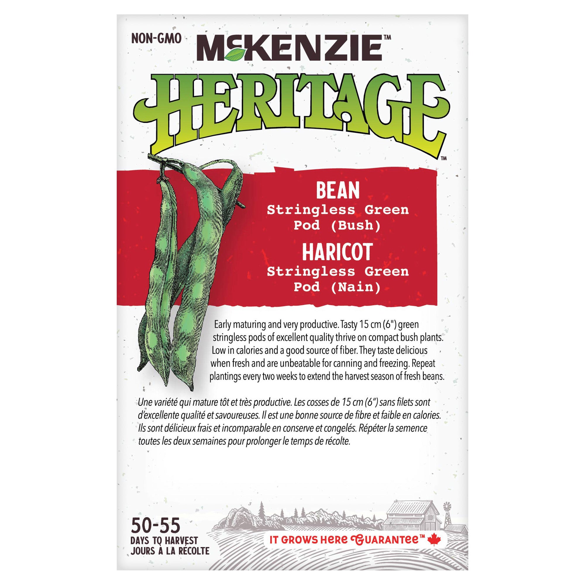 Buy Stringless Green Pod Bush Economy Pack Bean Seed | McKenzie Seeds