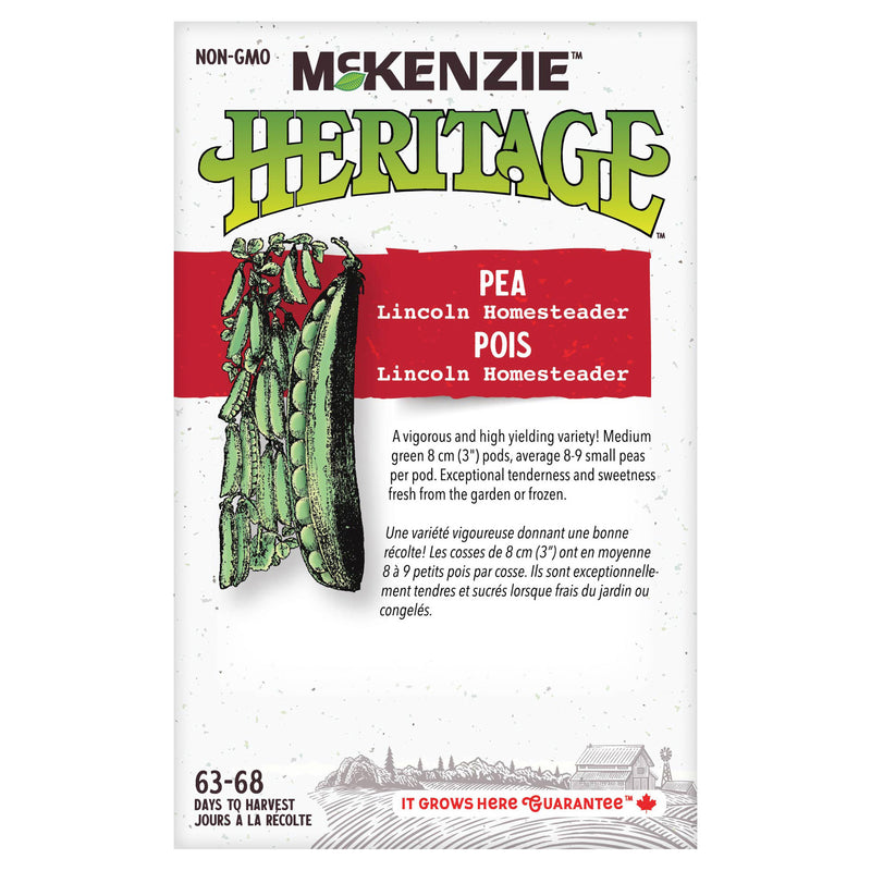 Pea Seeds, Lincoln Homesteader Bulk Pack – McKenzie Seeds