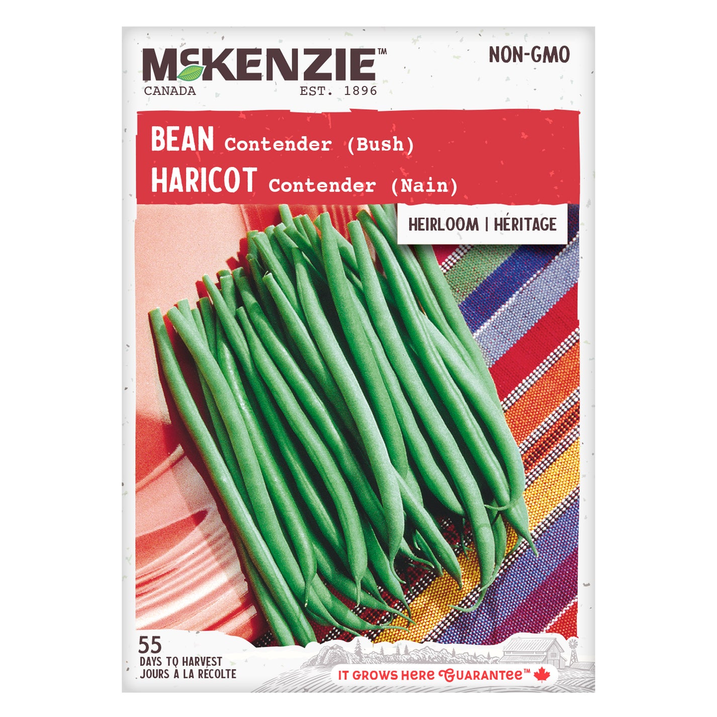 Purchase Contender Bush Bean Vegetable Seed Online | McKenzie Seeds