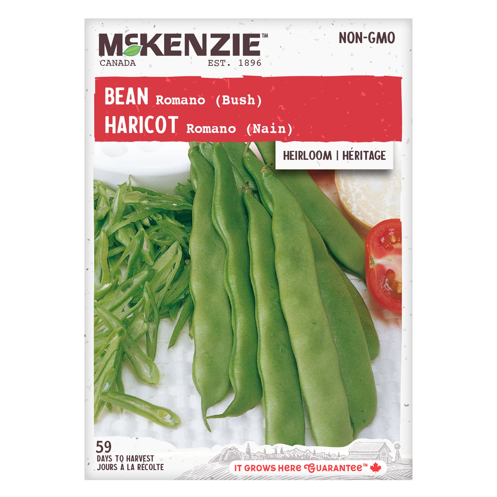 Buy Romano Bush Bean Vegetable Seed Online | McKenzie Seeds