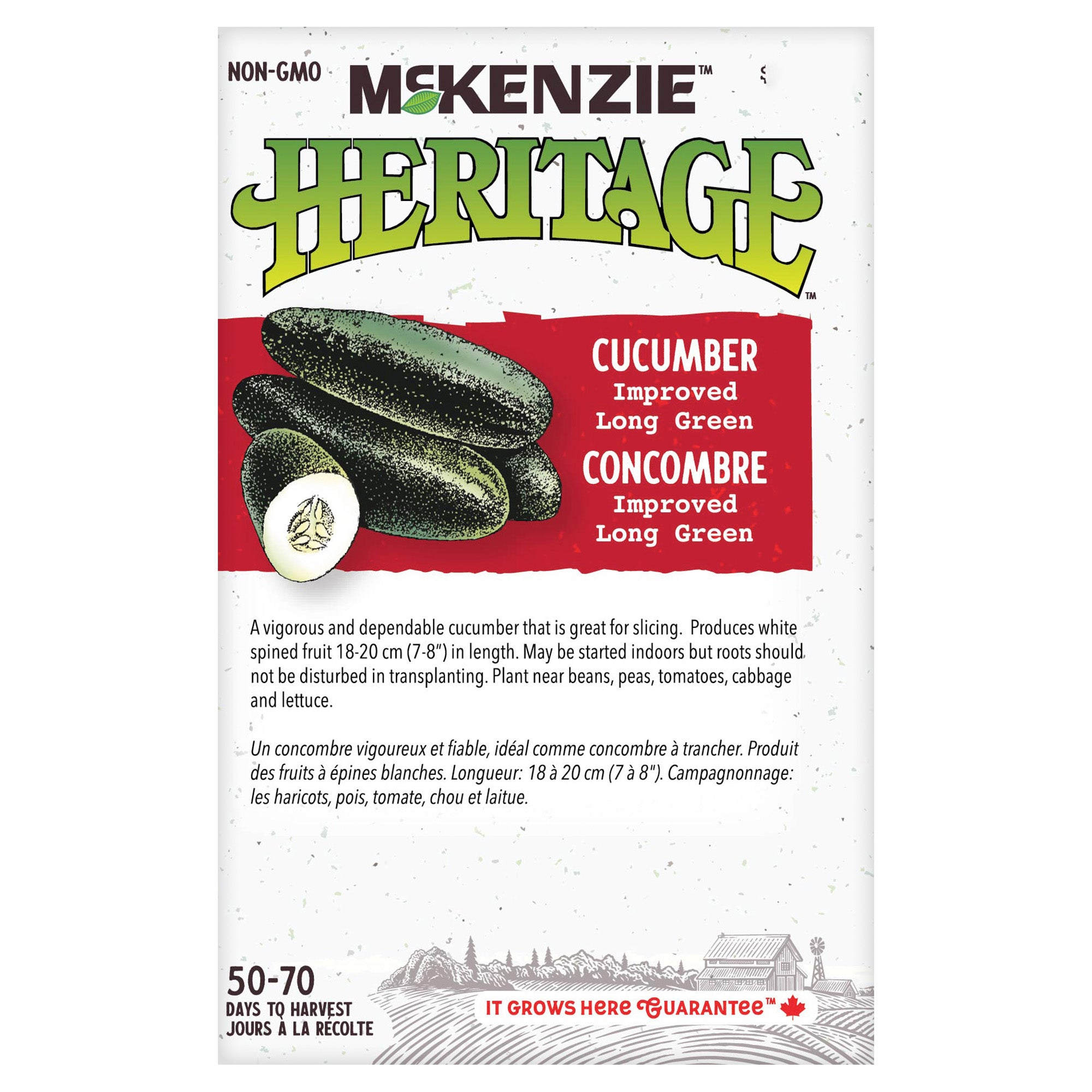 Buy Imp Long Green Cucumber Economy Pack Seed Online | McKenzie Seeds