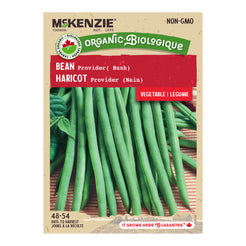 Buy Organic Provider Bush Bean Vegetable Seed Online | McKenzie Seeds
