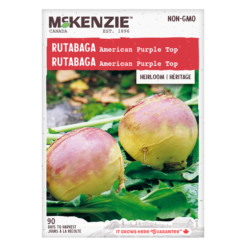 Rutabaga Seeds, American Purple Top – McKenzie Seeds